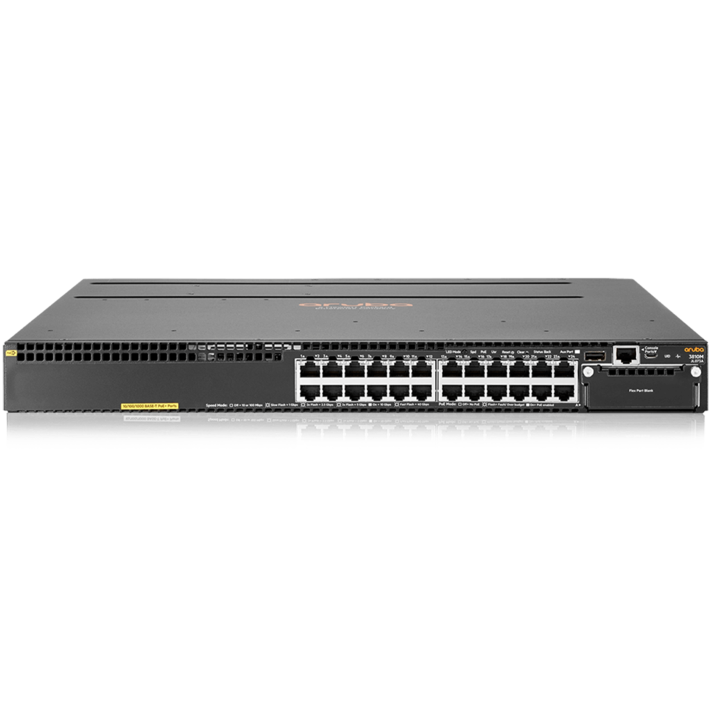 Aruba 3810M 24G PoE+ 1-slot Switch - JL073A